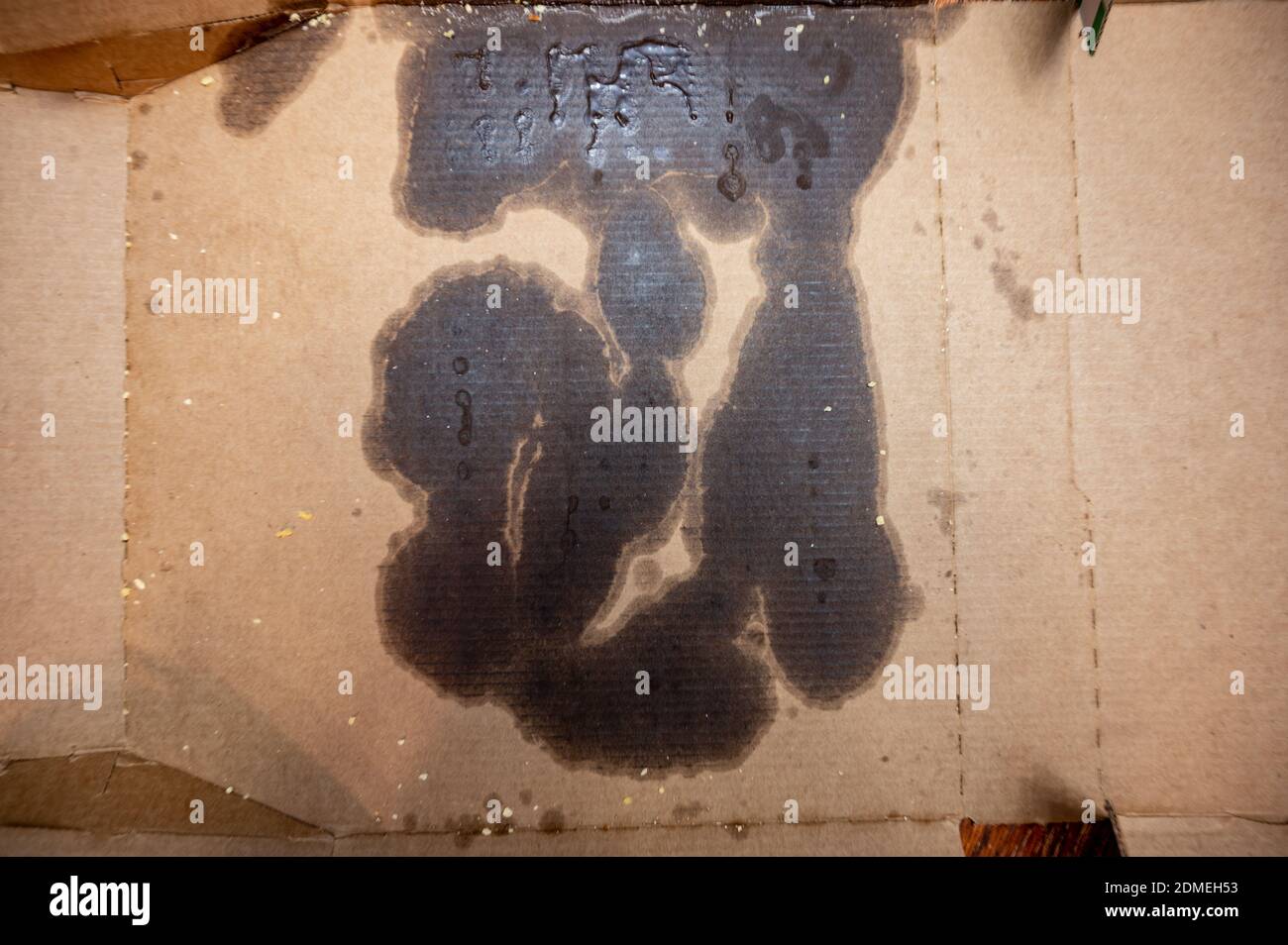 single use cardboard that is nonrecyclable because of the food residue ...