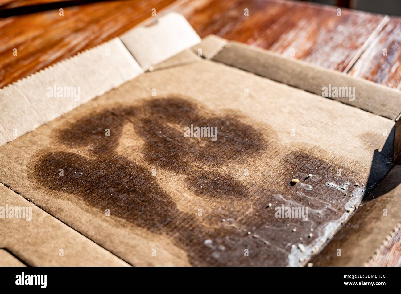 single use cardboard that is nonrecyclable because of the food residue ...