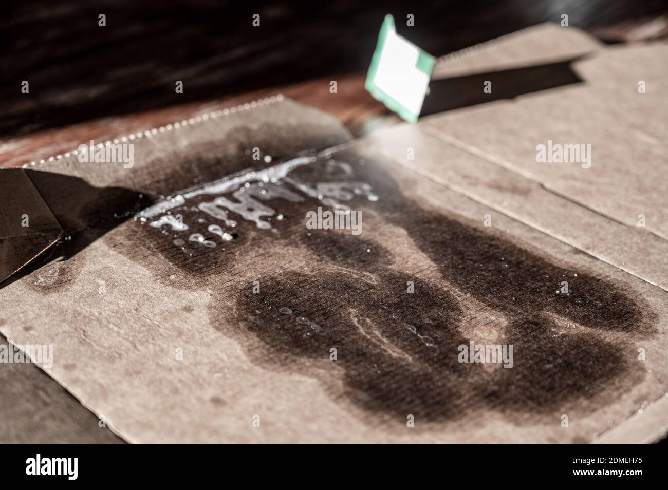 single use cardboard that is nonrecyclable because of the food residue ...