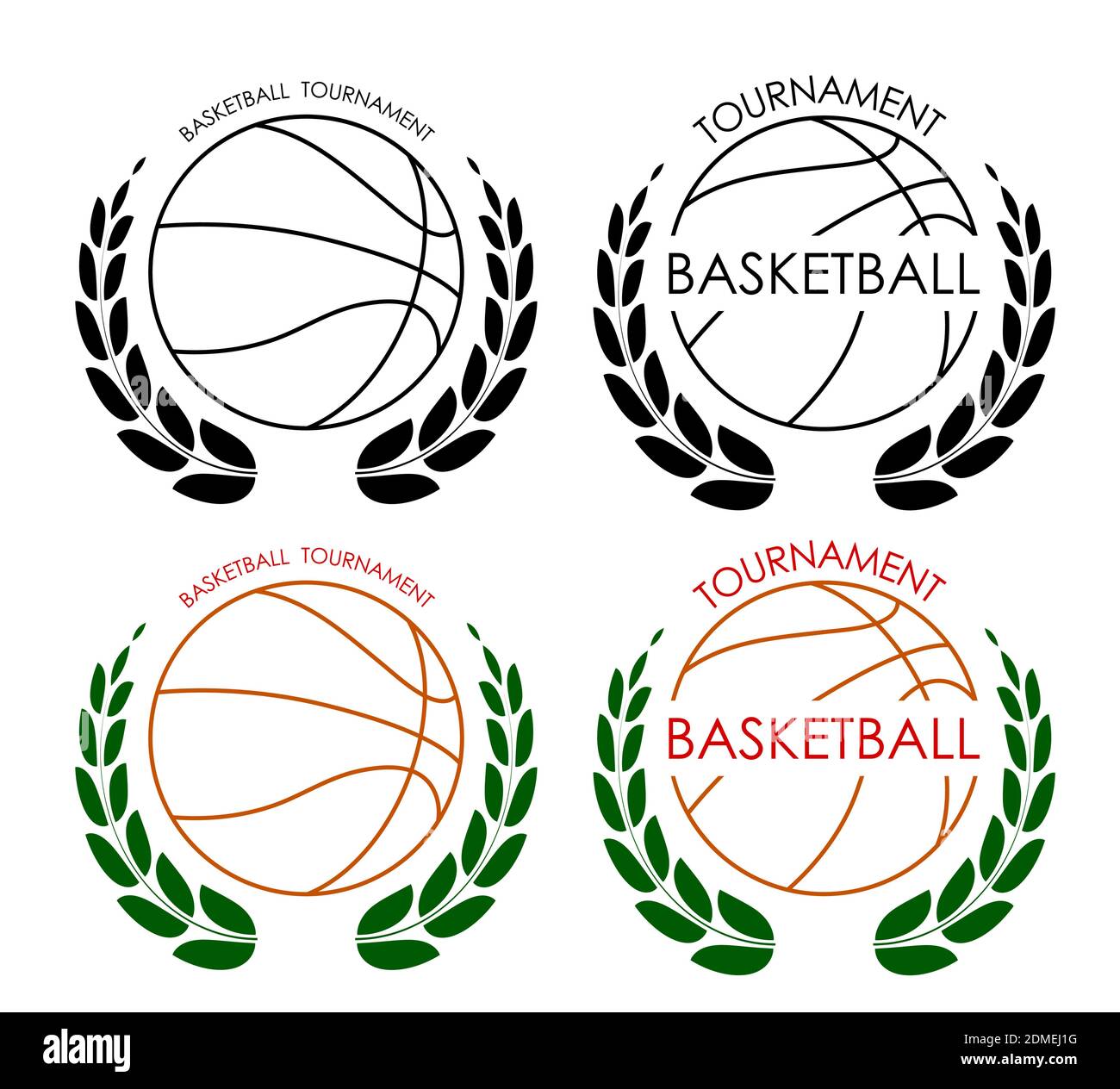 symbols sport ball for basketball on white background with winner ...
