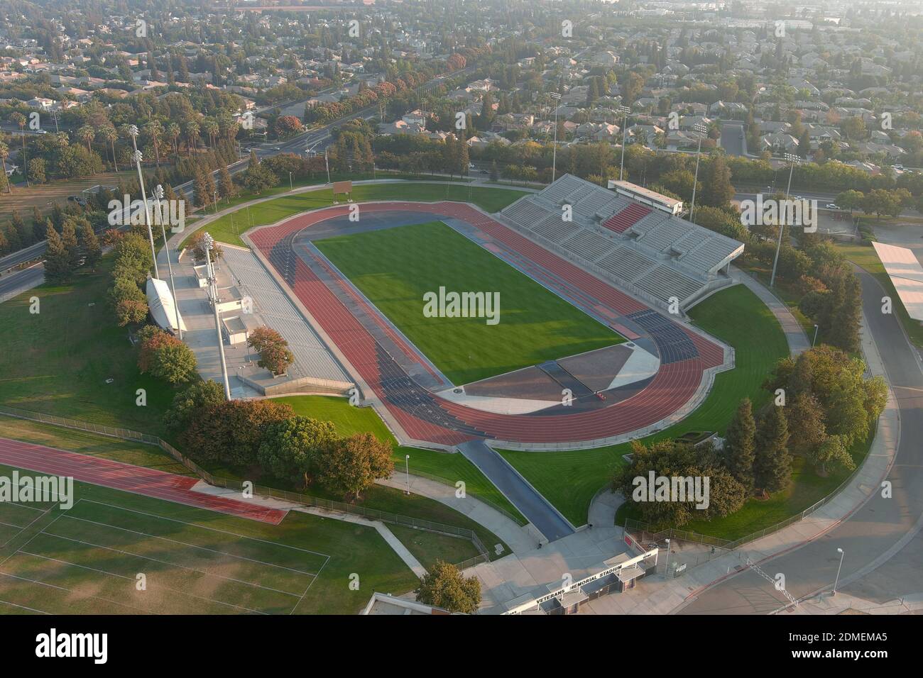 A general view of Veterans Memorial Stadium, Saturday, Oct. 31, 2020 ...