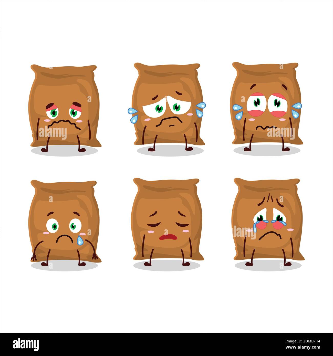 Flour bag cartoon character vector hi-res stock photography and images ...