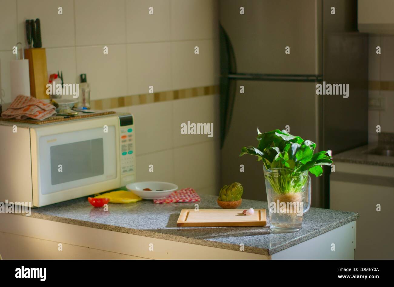 Dimly lit kitchen hi-res stock photography and images - Alamy