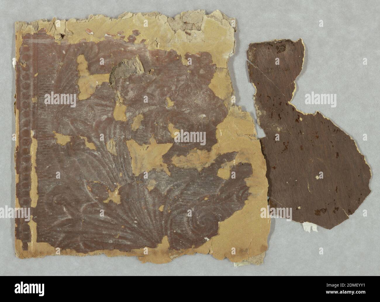 Dado, Embossed, Heavy floral and scroll design of which only a portion ...