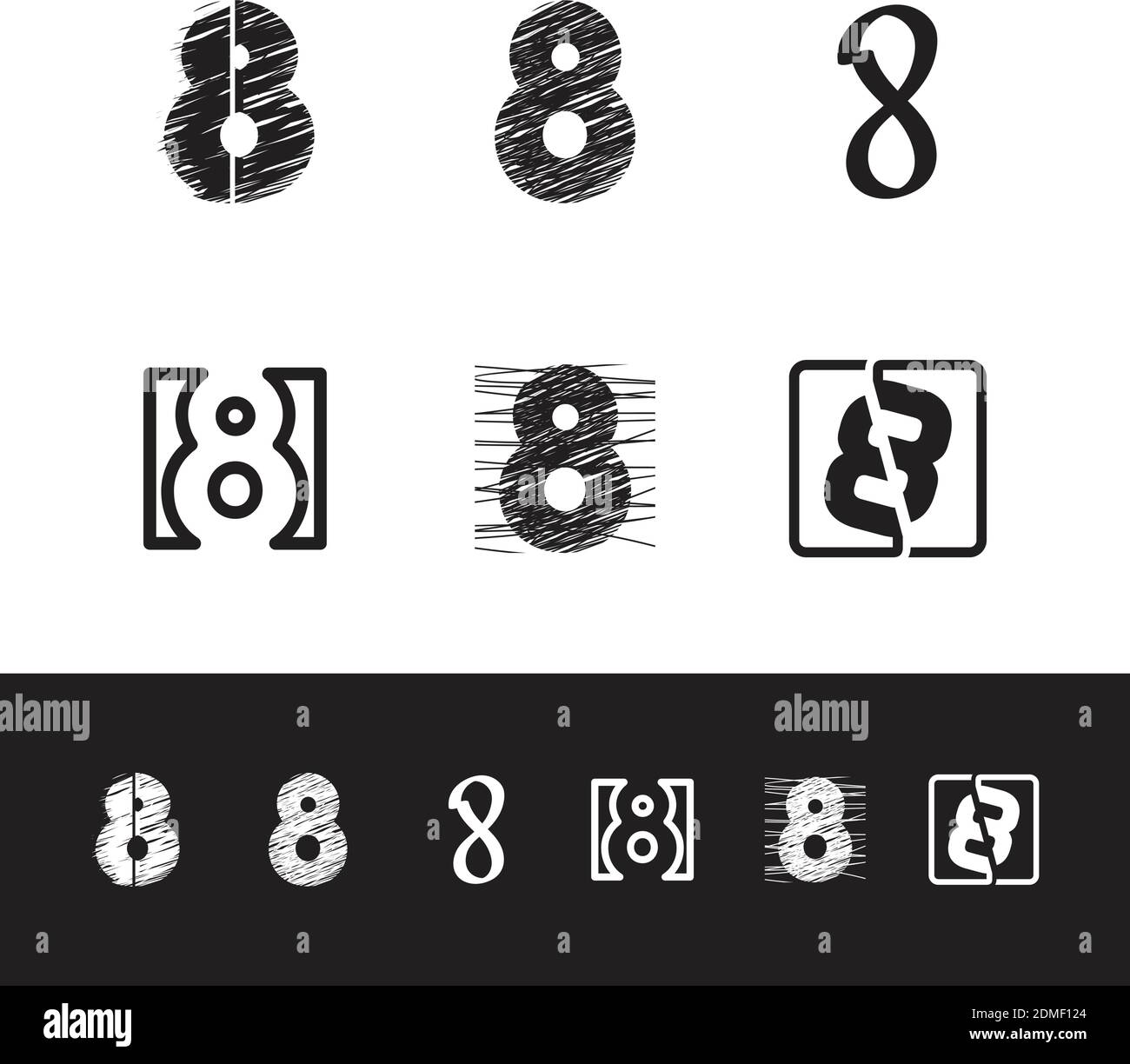 Eight march typographic design Stock Vector Images - Alamy