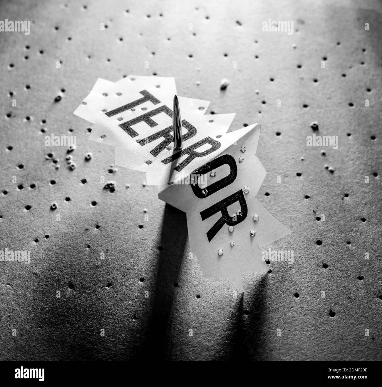 Terror sign Black and White Stock Photos & Images - Alamy