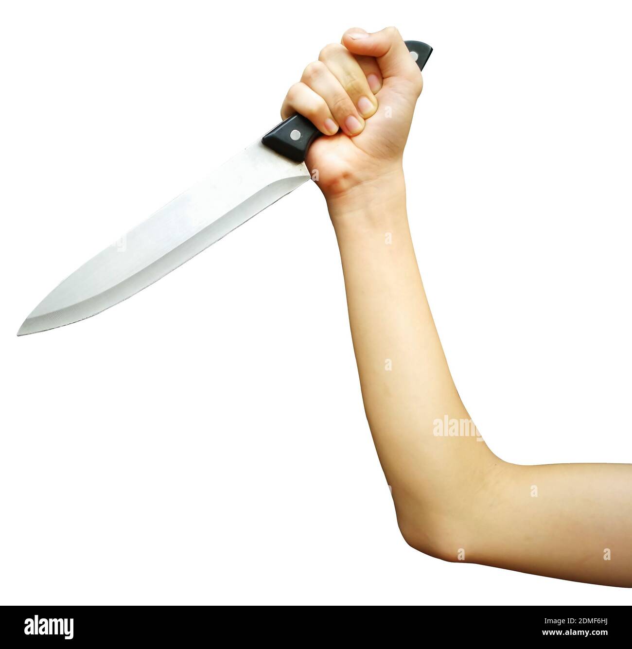 Hand Holding Knife Cut Out Stock Images & Pictures - Alamy