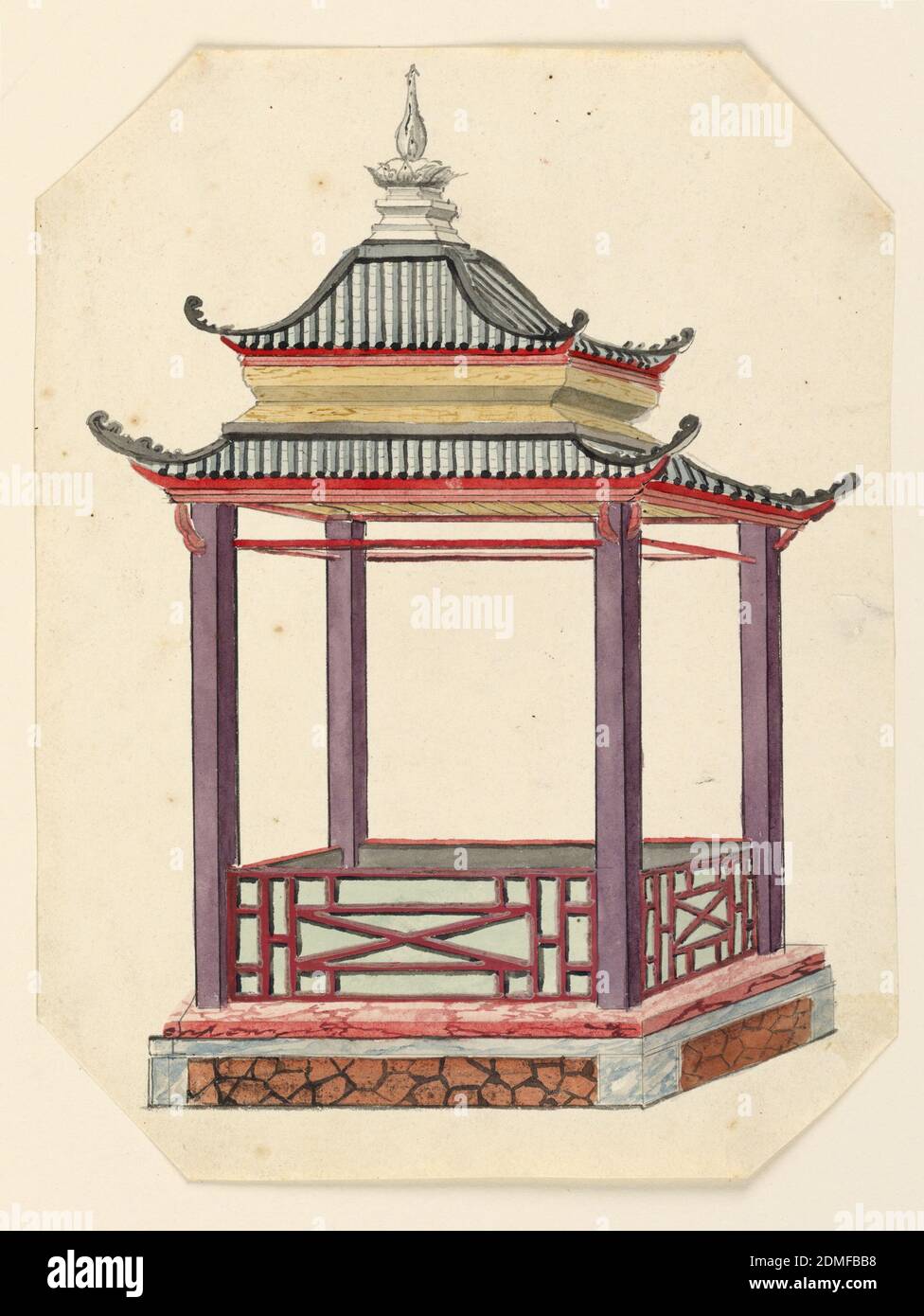 Chinese pagoda drawing hi-res stock photography and images - Alamy