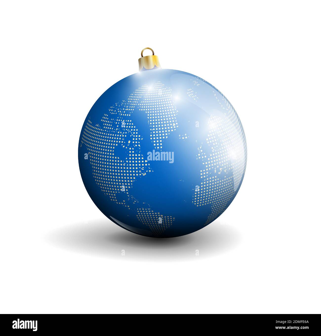 Earth globe ornament on tree hi-res stock photography and images - Alamy