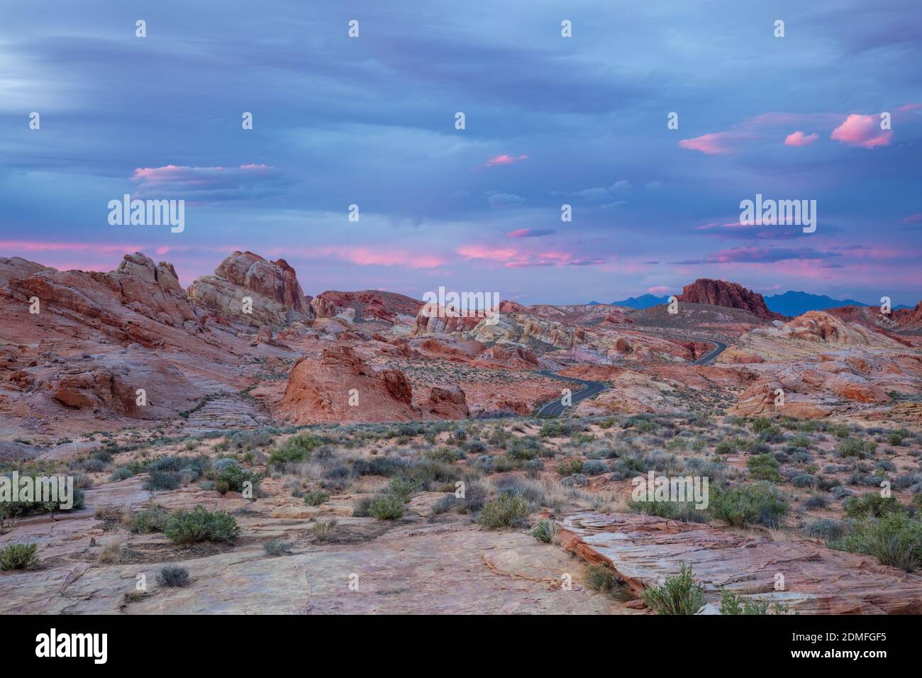 Sunset, Valley of Fire State Park, Nevada Stock Photo - Alamy