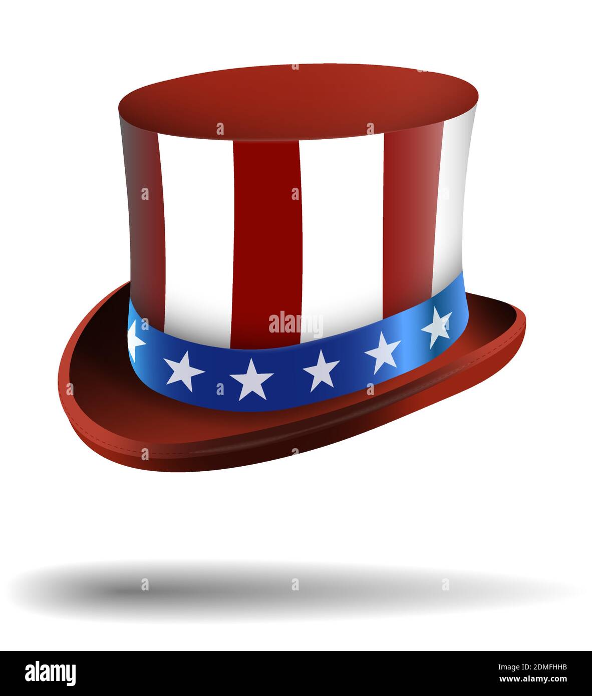 Uncle Sam Top Hat Vector