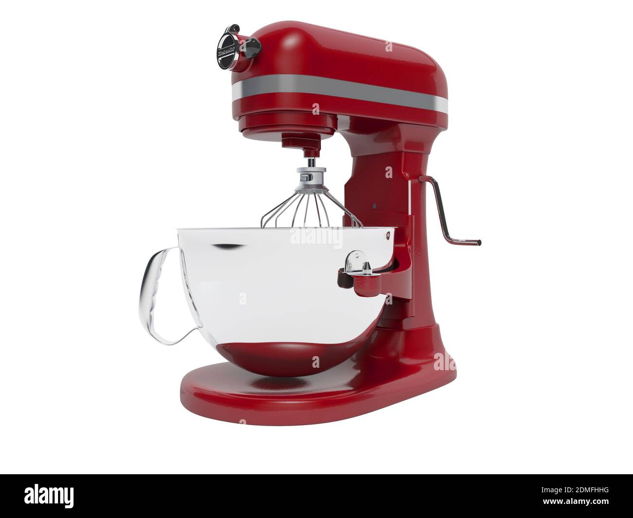 Mechanical blender for the kitchen 3d rendering on white background no ...