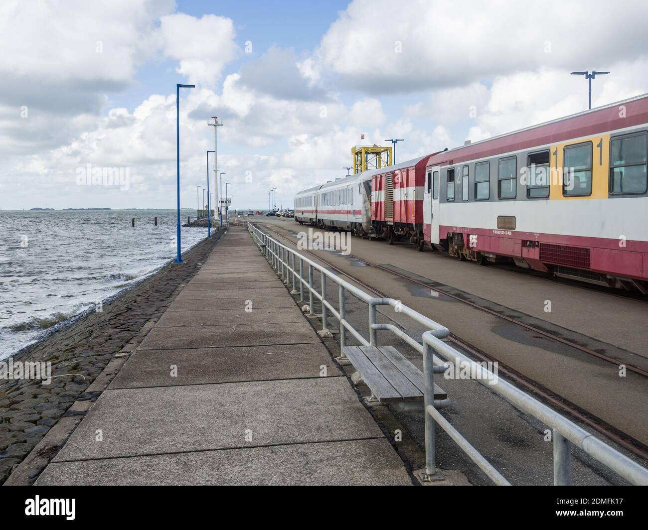 Train on pier hi-res stock photography and images - Alamy