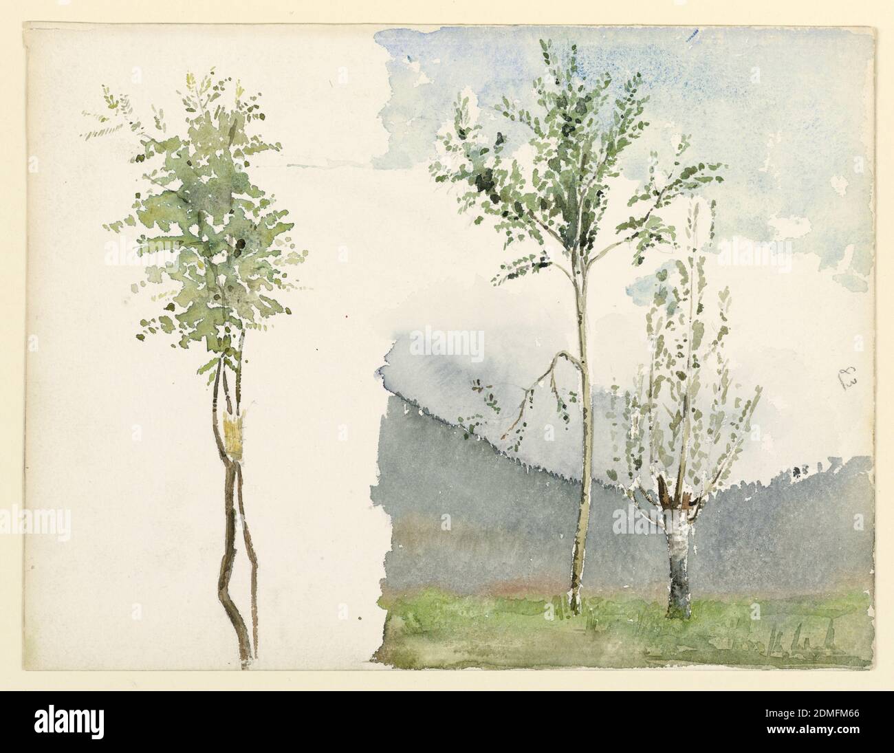 Landscape Sketches, Whitney Warren Jr., American, 1864–1943, Graphite ...