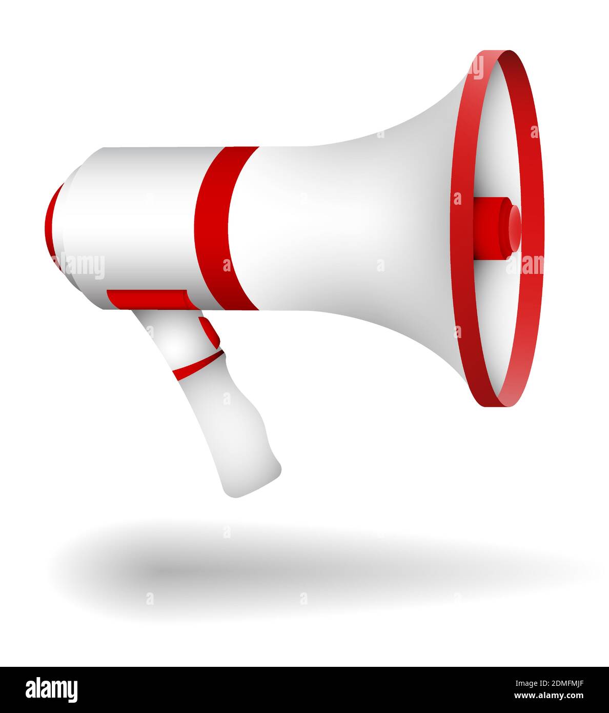 megaphone, cinema director loudspeaker. Speeches of speaker at rallies ...