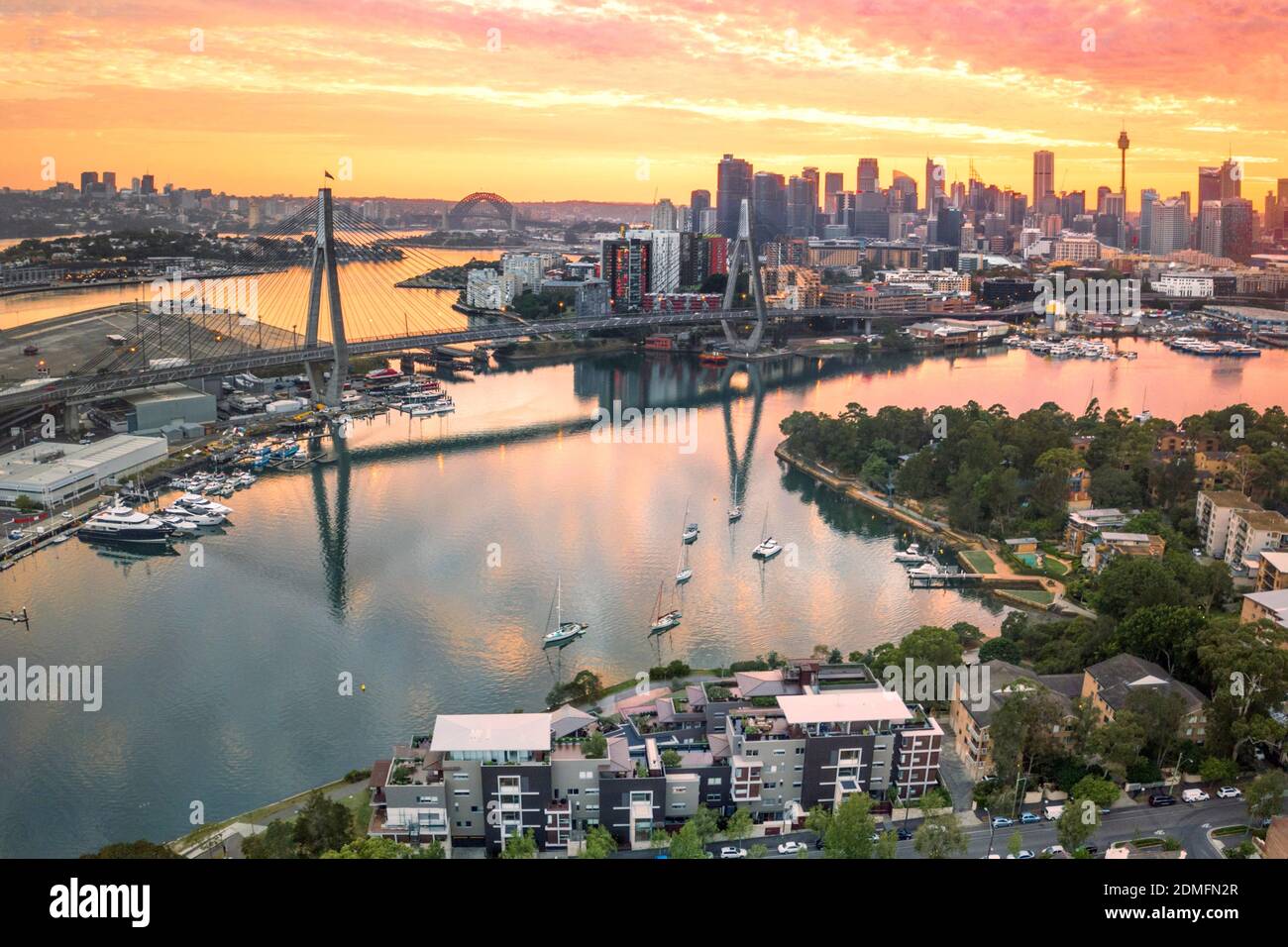 Pyrmont aerial hi-res stock photography and images - Alamy