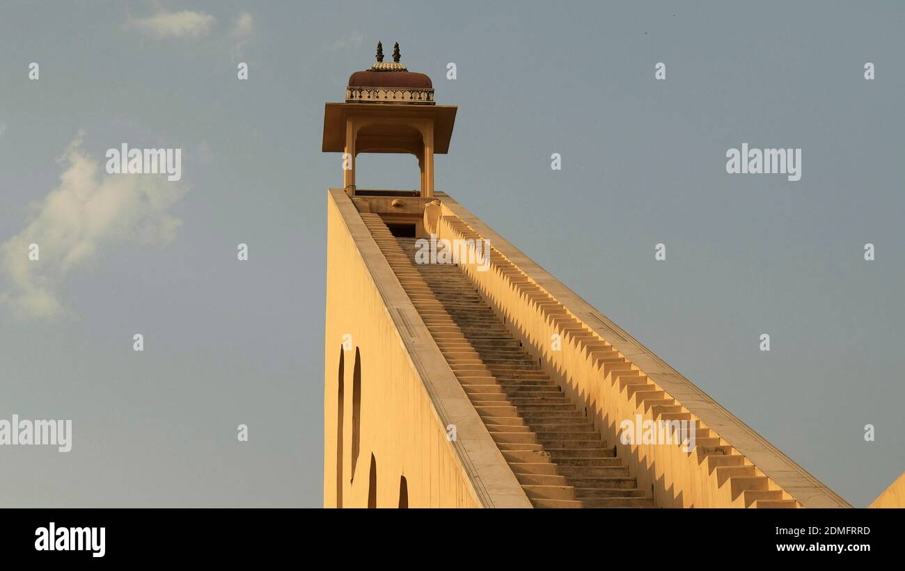 JAIPUR, INDIA - MARCH 21, 2019: the gnomon of samrat yantra, the world ...