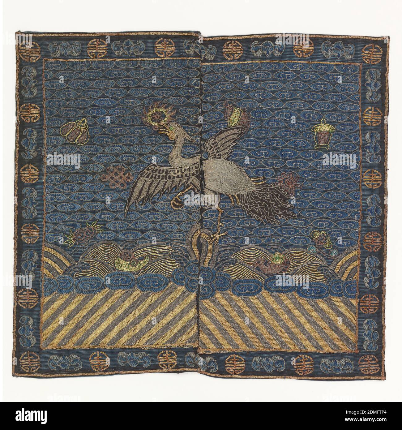 Rank badge, Medium: silk and metallic embroidery on silk foundation ...