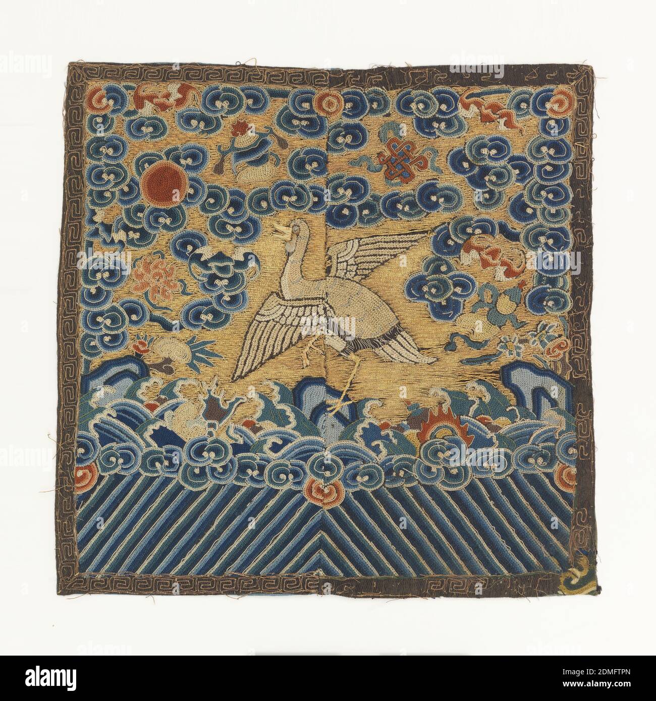 Rank badge, Medium: silk and metallic embroidery on silk foundation ...