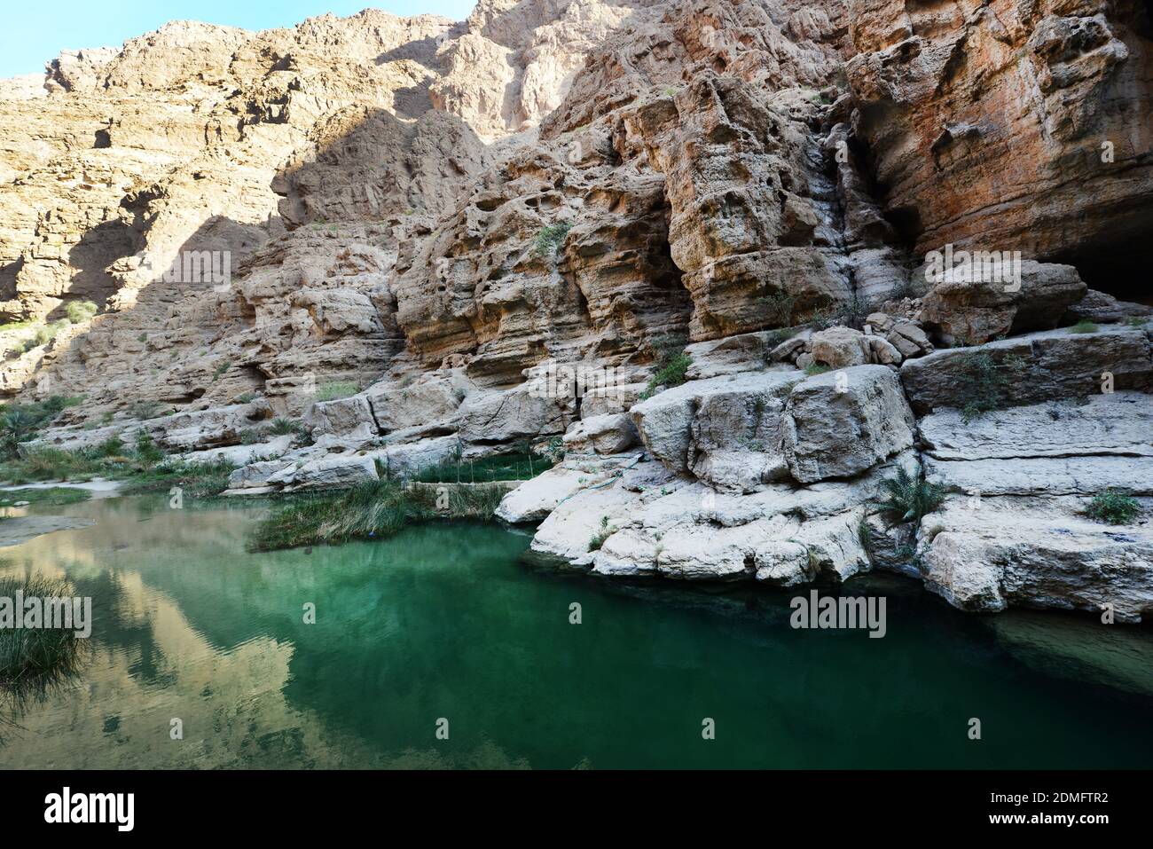 The beautiful Wadi Shab in Oman Stock Photo - Alamy