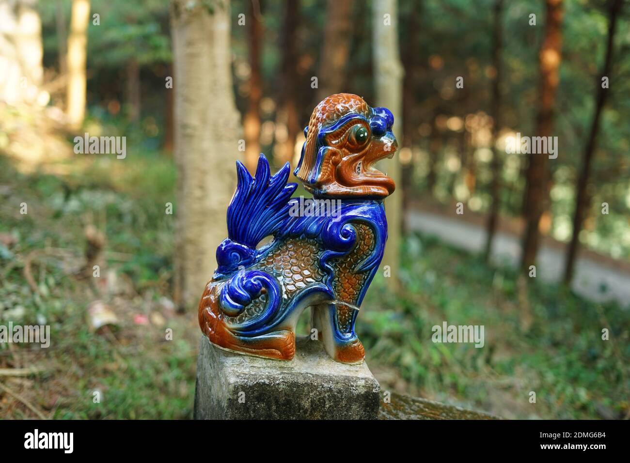 The temple guardian Stock Photo - Alamy