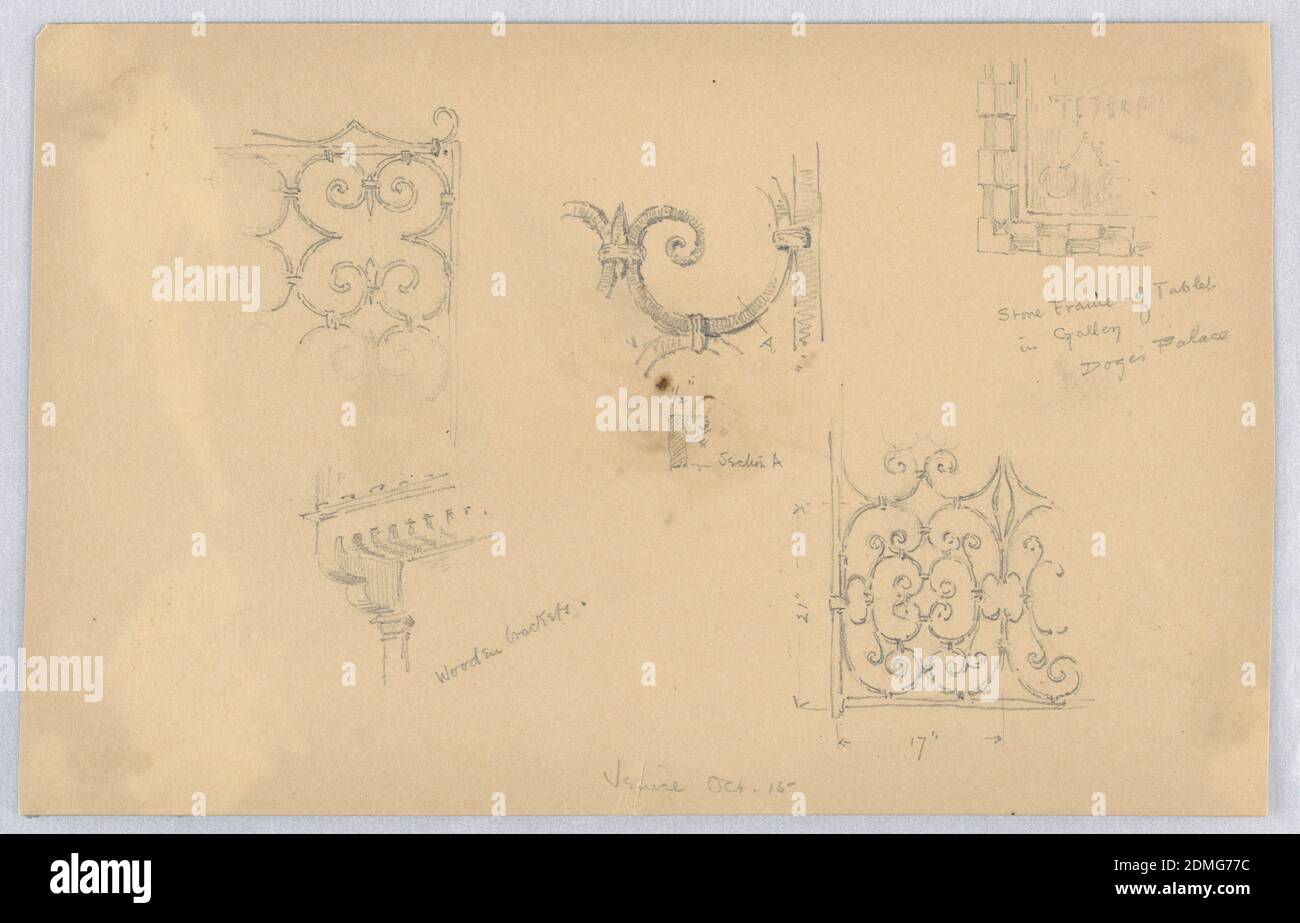 Architectural drawing detail brackets hi-res stock photography and ...