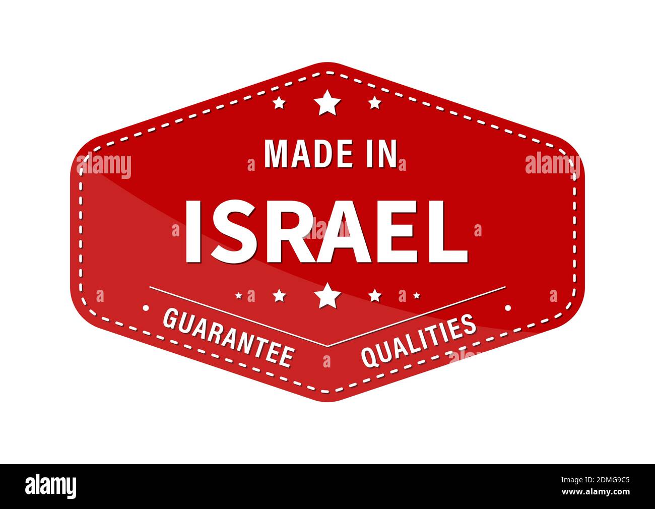 MADE IN ISRAEL, guarantee quality. Label, sticker or trademark. Vector ...