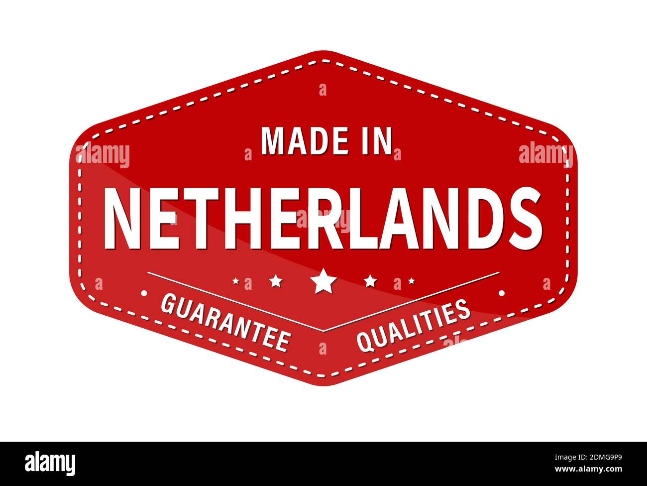 MADE IN NETHERLANDS, guarantee quality. Label, sticker or trademark ...