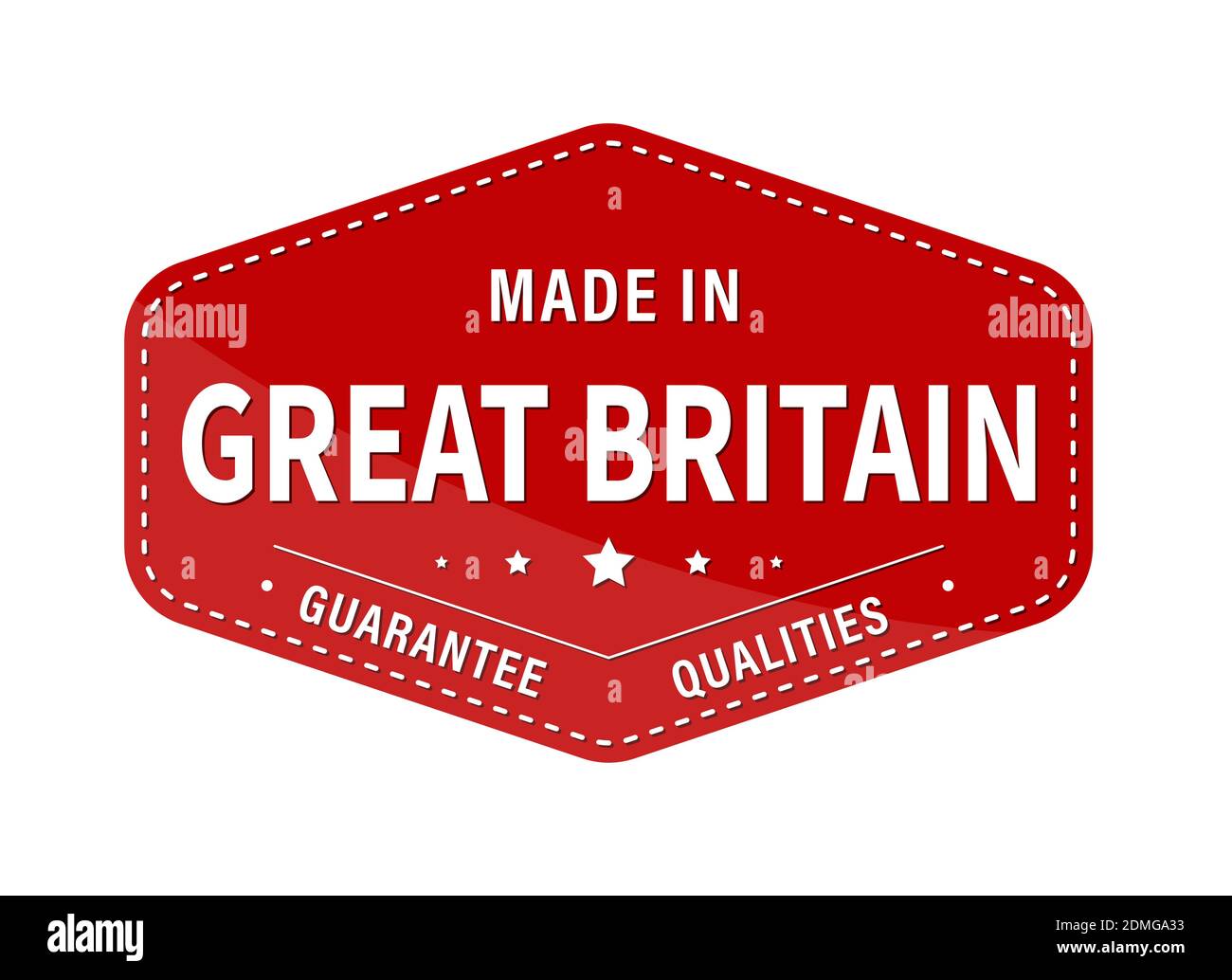 MADE IN GREAT BRITAIN, guarantee quality. Label, sticker or trademark ...