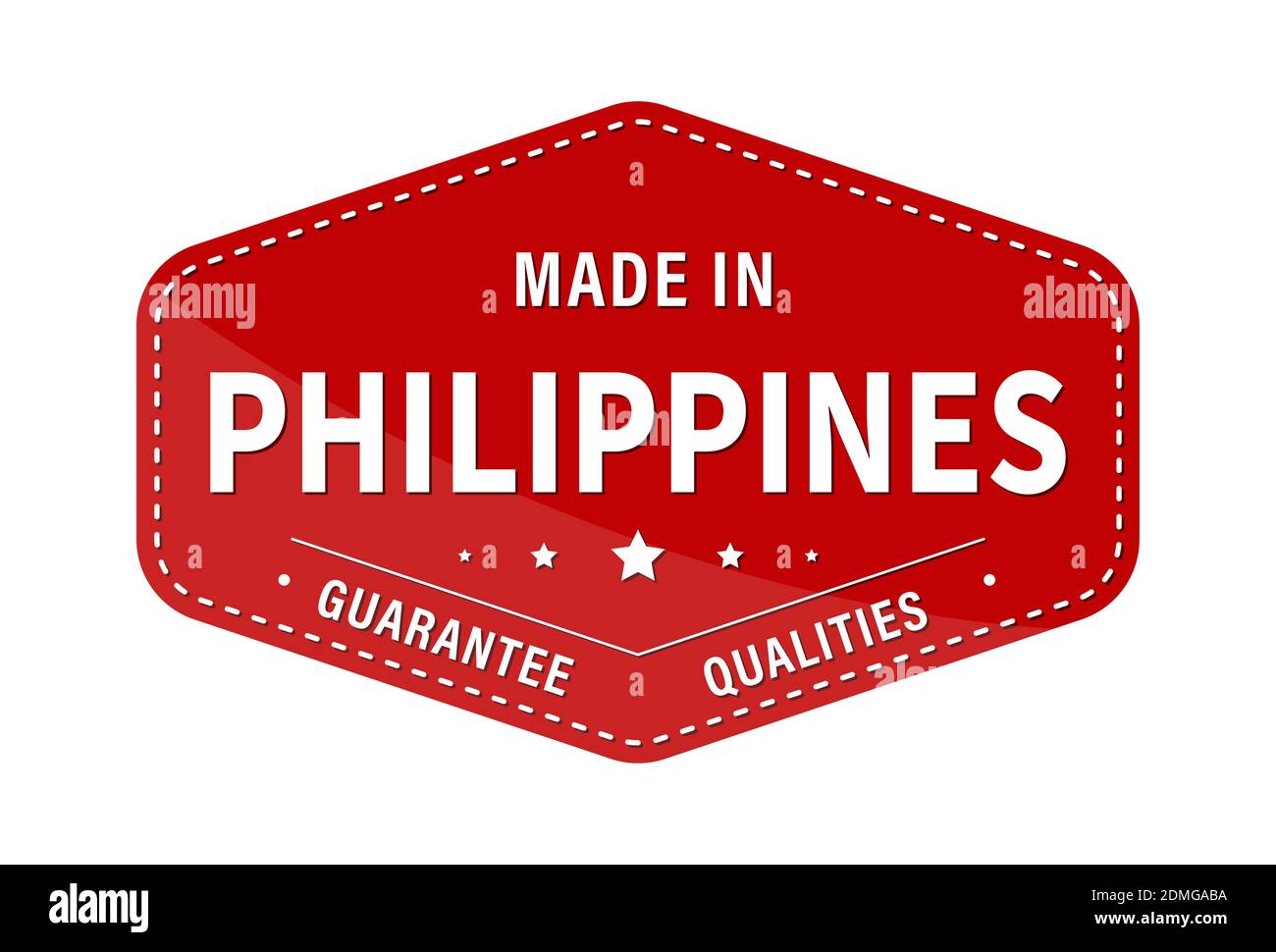 MADE IN PHILIPPINES, guarantee quality. Label, sticker or trademark ...
