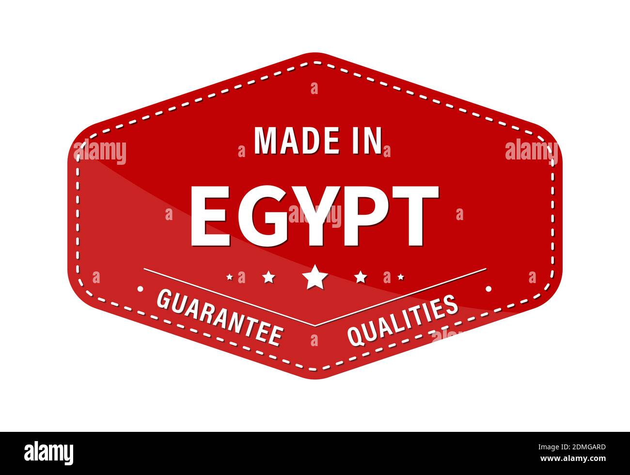 MADE IN EGYPT, guarantee quality. Label, sticker or trademark. Vector ...