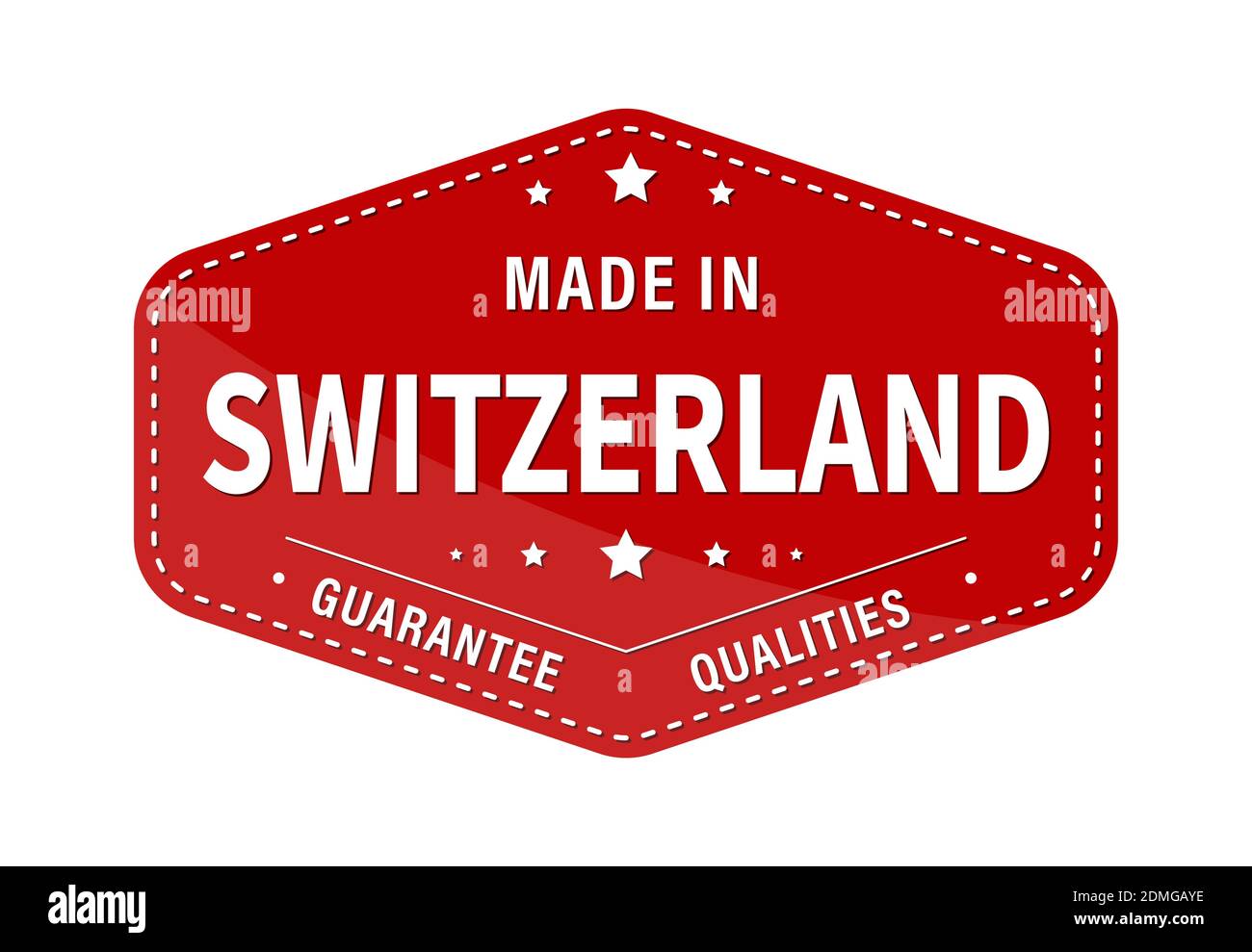 MADE IN SWITZERLAND, guarantee quality. Label, sticker or trademark ...