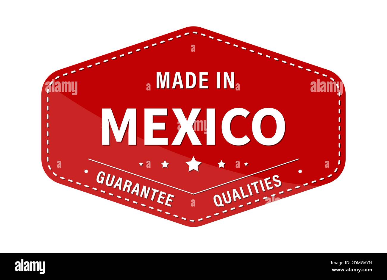 MADE IN MEXICO, guarantee quality. Label, sticker or trademark. Vector ...