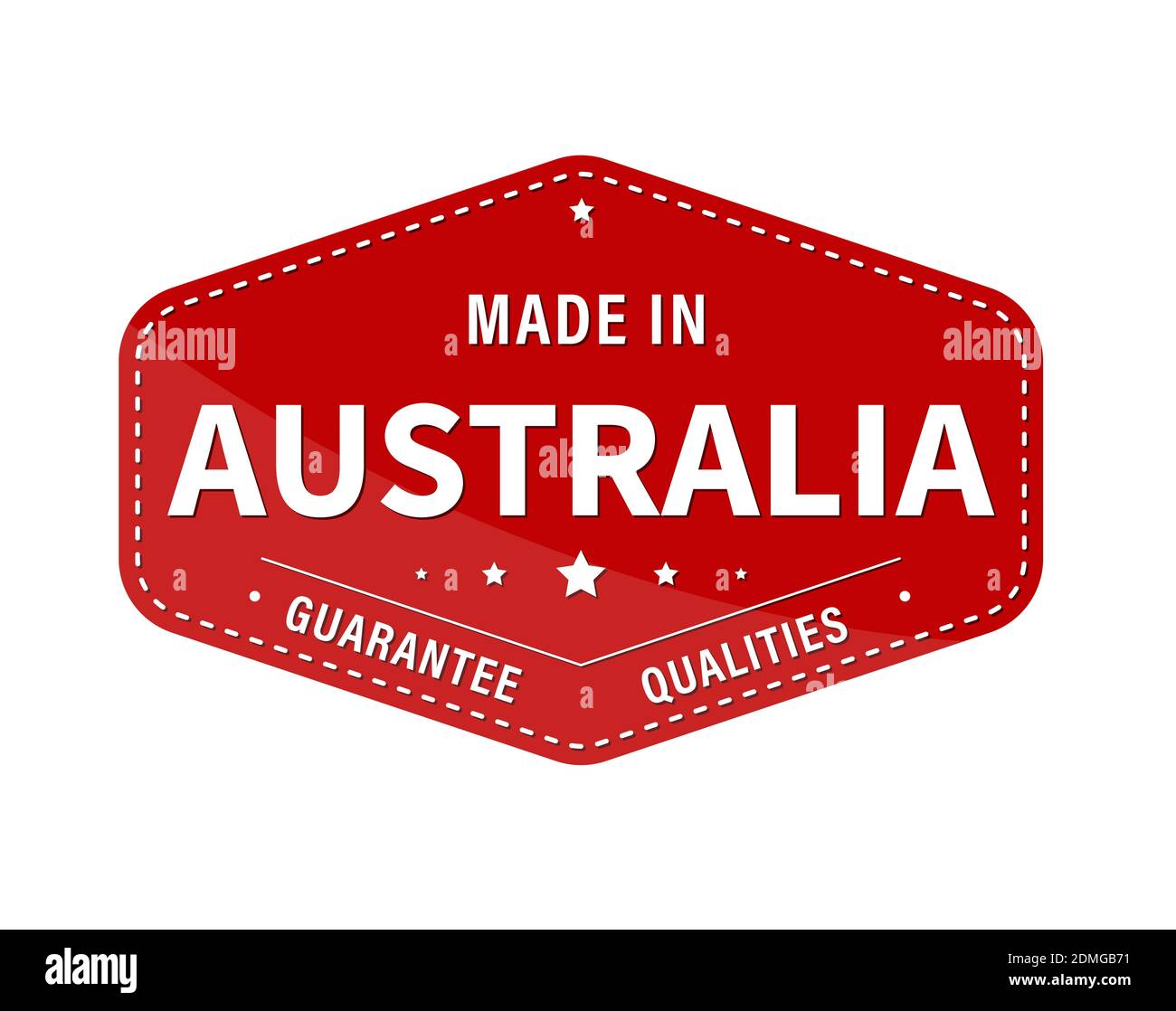 MADE IN AUSTRALIA, guarantee quality. Label, sticker or trademark ...