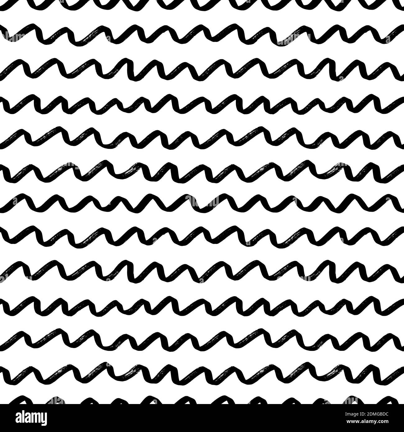 Wavy grunge lines vector hand drawn pattern Stock Vector Image & Art ...