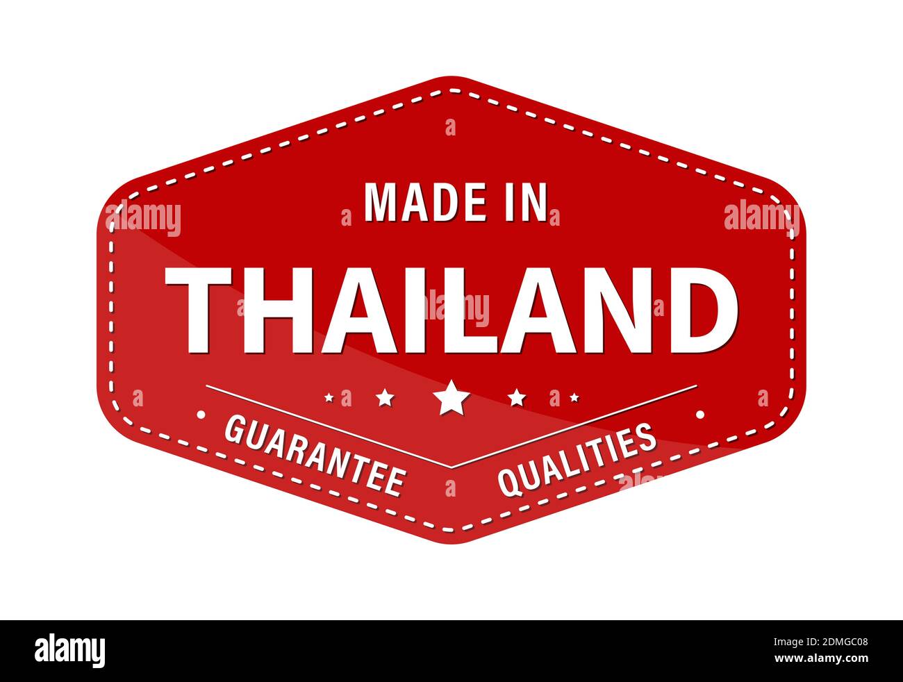 MADE IN THAILAND, guarantee quality. Label, sticker or trademark ...