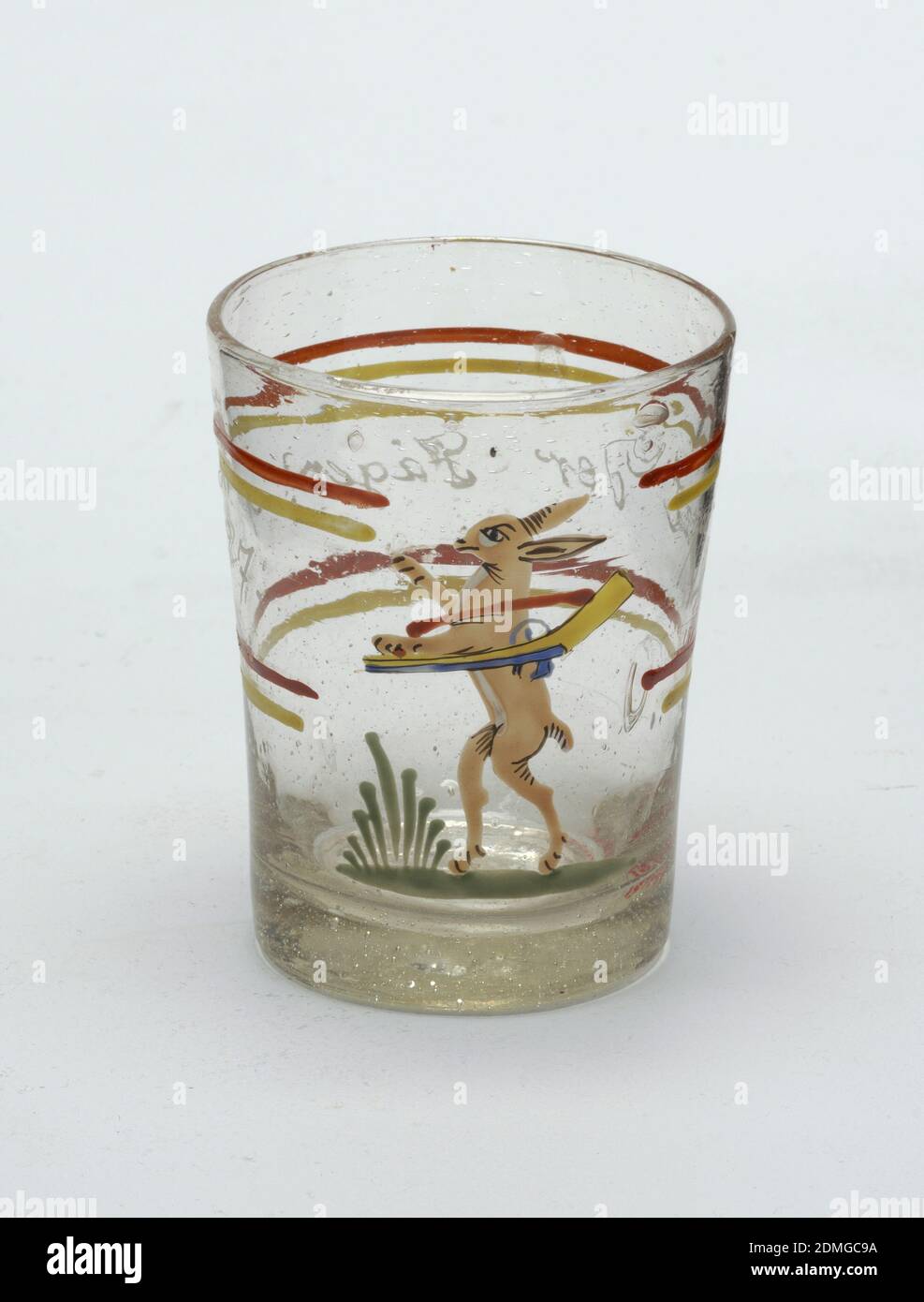 Beaker glass, Glass, enamel, Switzerland, 18th century, glasswares ...