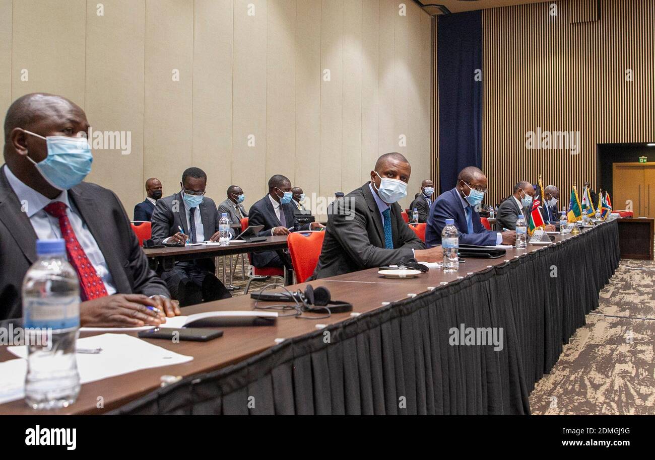 Kigali, Rwanda. 16th Dec, 2020. Army leaders from the East Africa ...