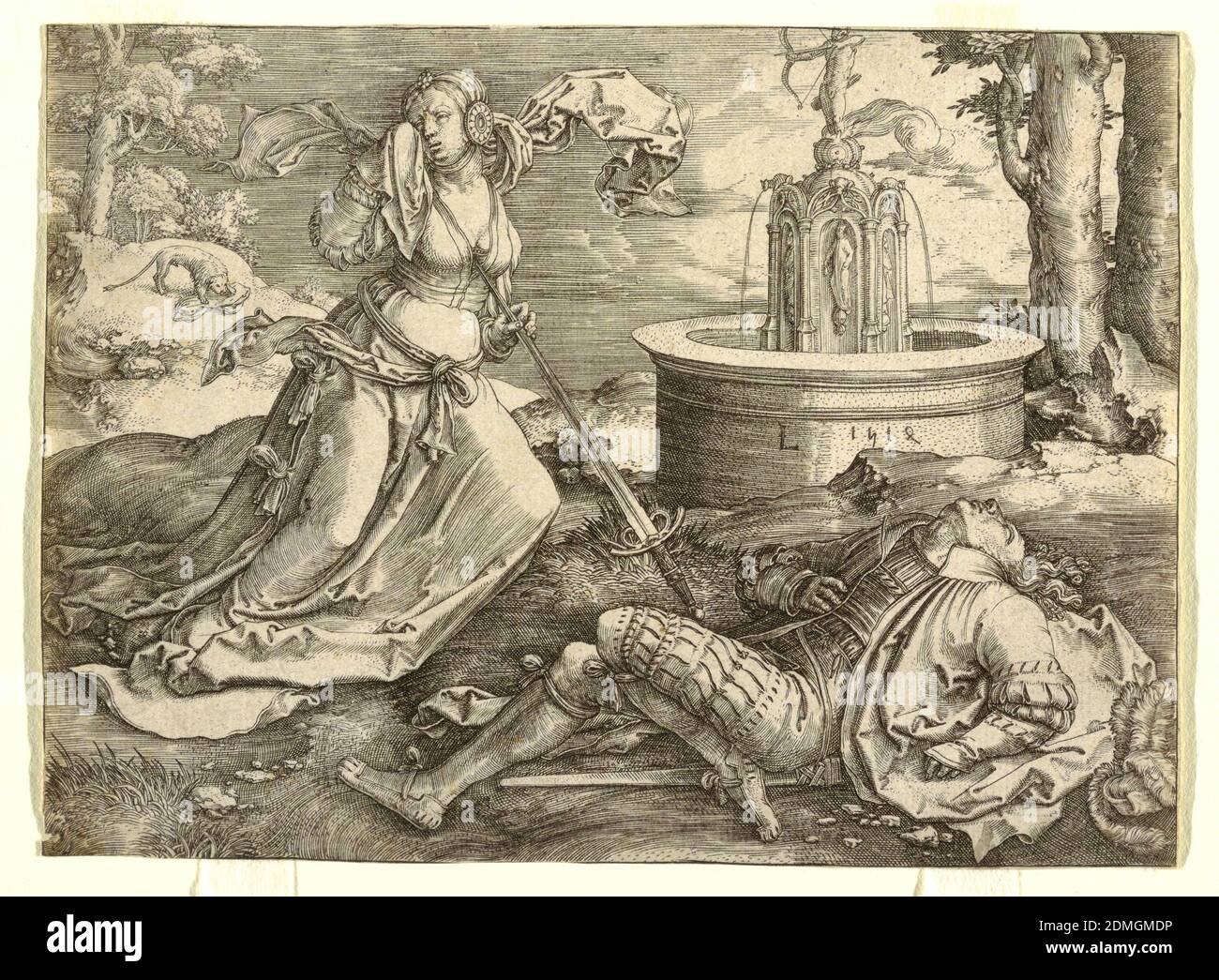 Pyramus and Thisbe, Lucas van Leyden, Netherlandish, ca. 1494–1533 ...