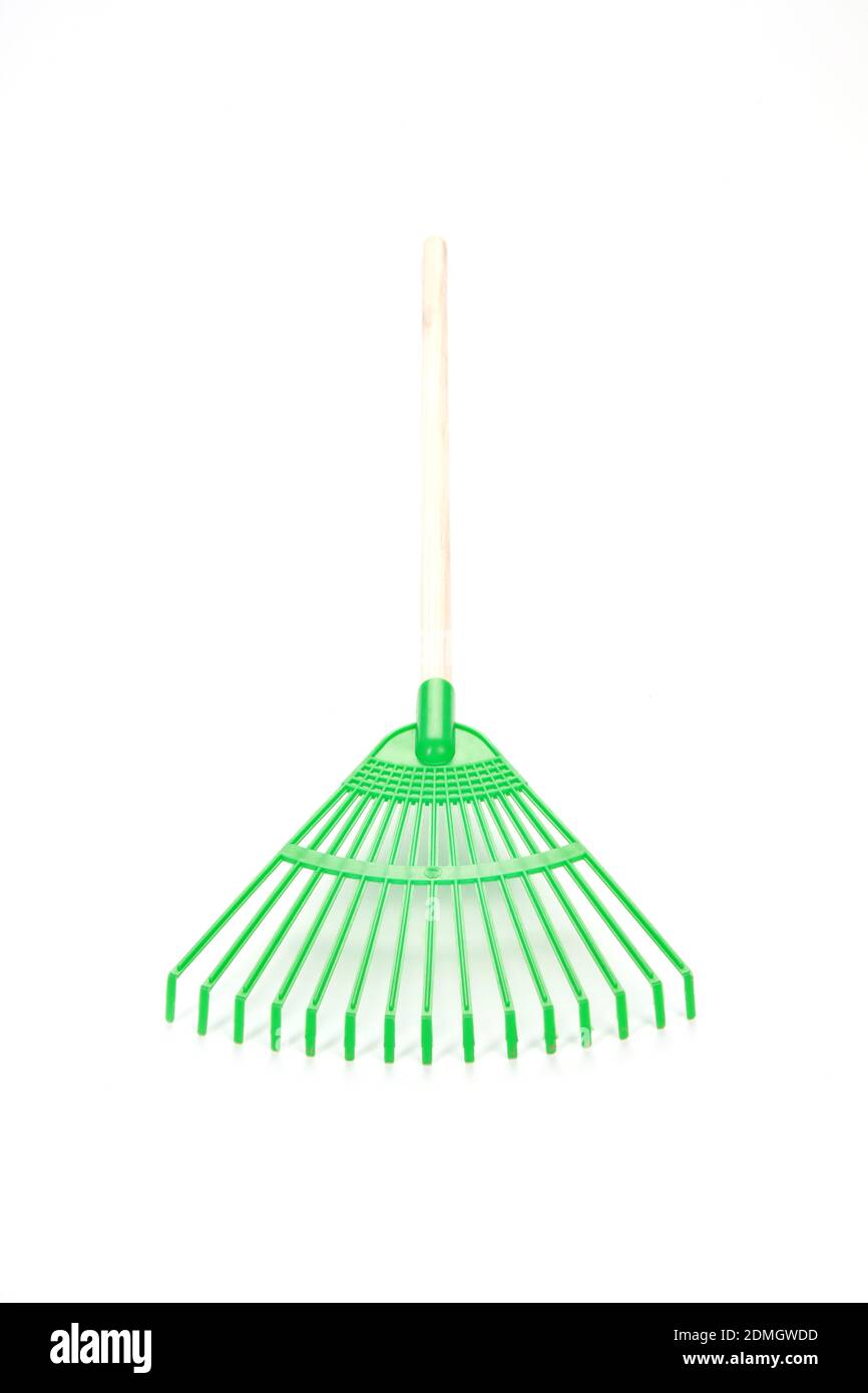 Light duty leaf rake Cut Out Stock Images & Pictures - Alamy