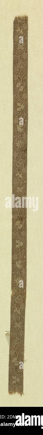 Ribbon, China, 18th century, woven textiles, Ribbon Stock Photo - Alamy