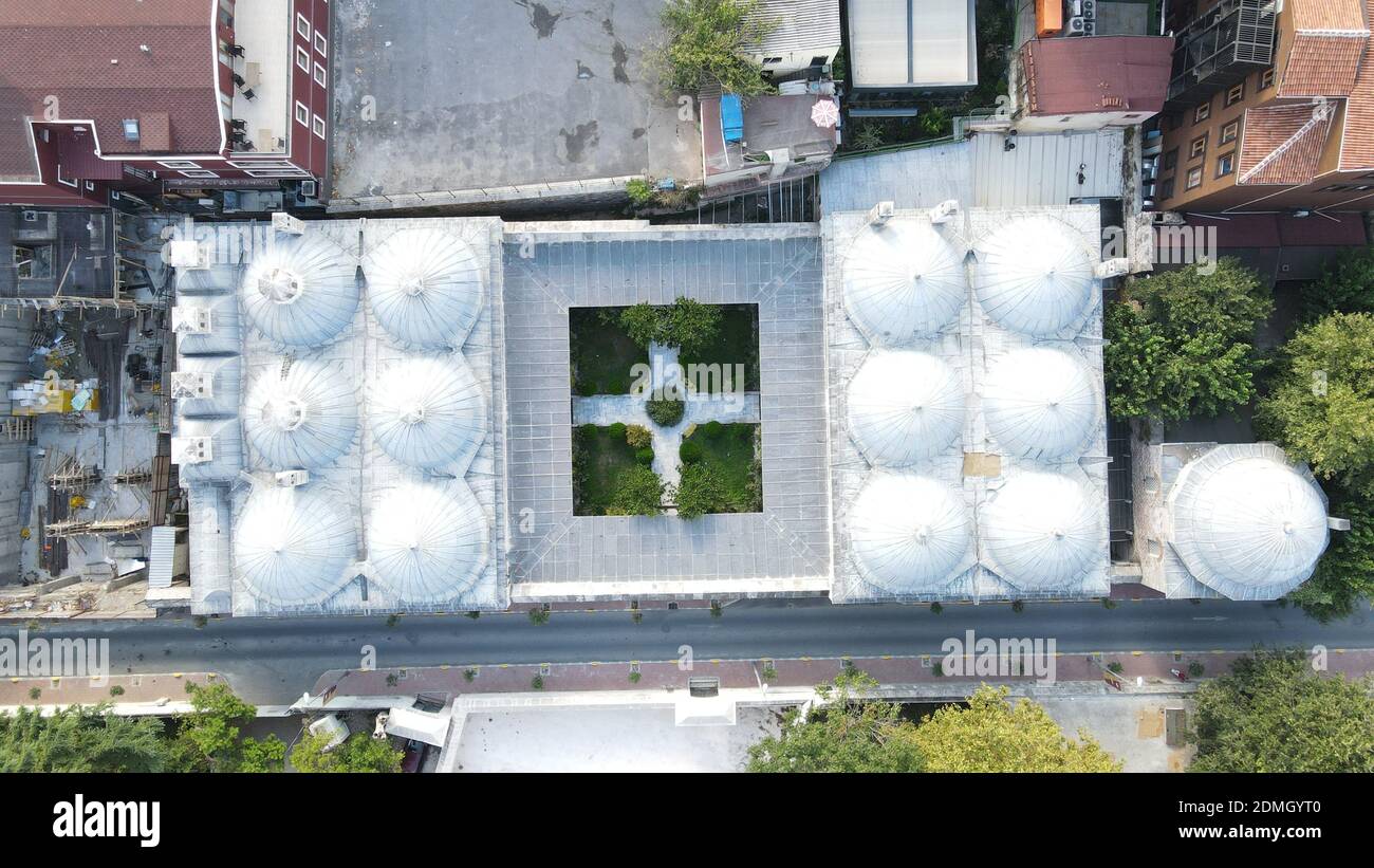 An aerial view of a mosque Stock Photo - Alamy