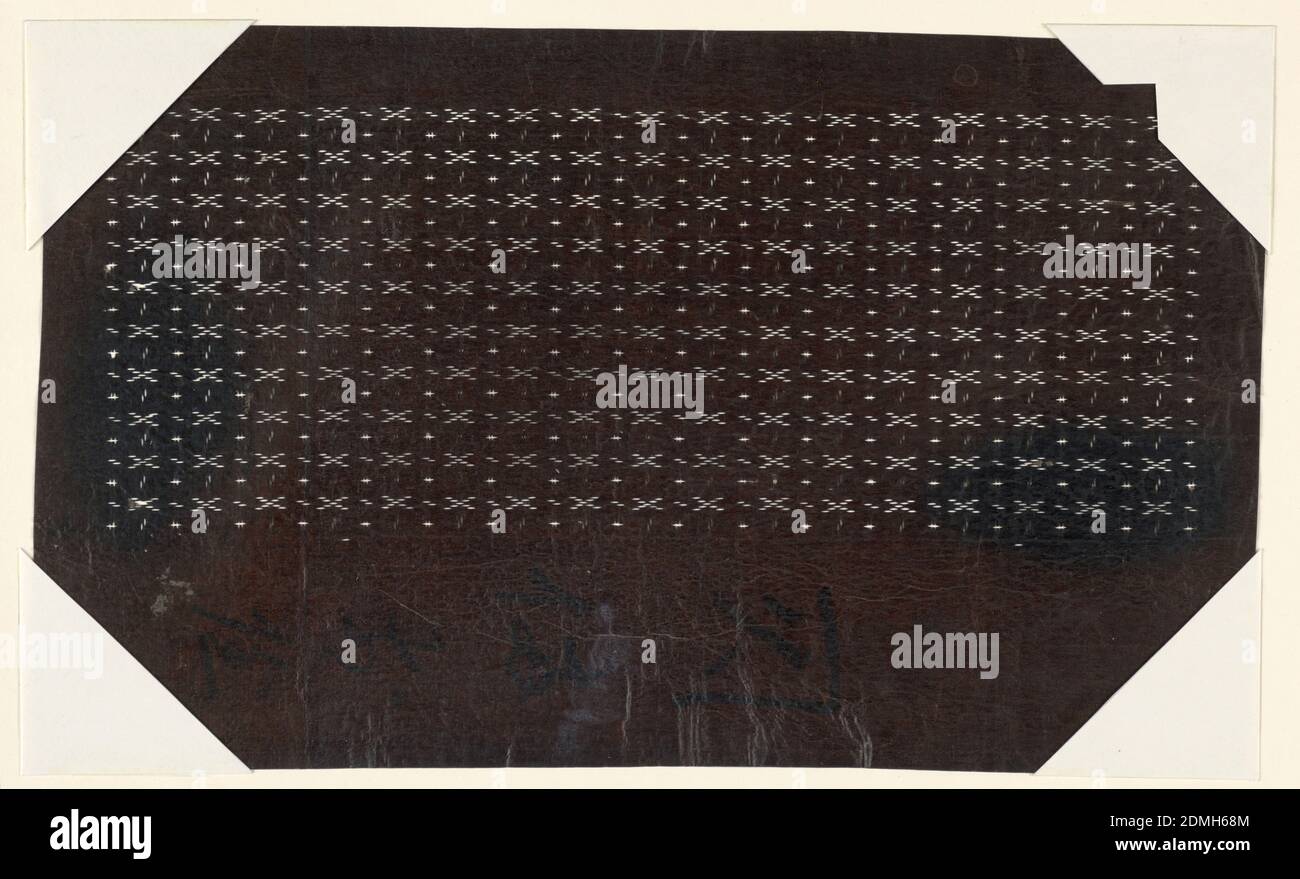 X Pattern, Mulberry paper (kozo washi) treated with fermented persimmon ...