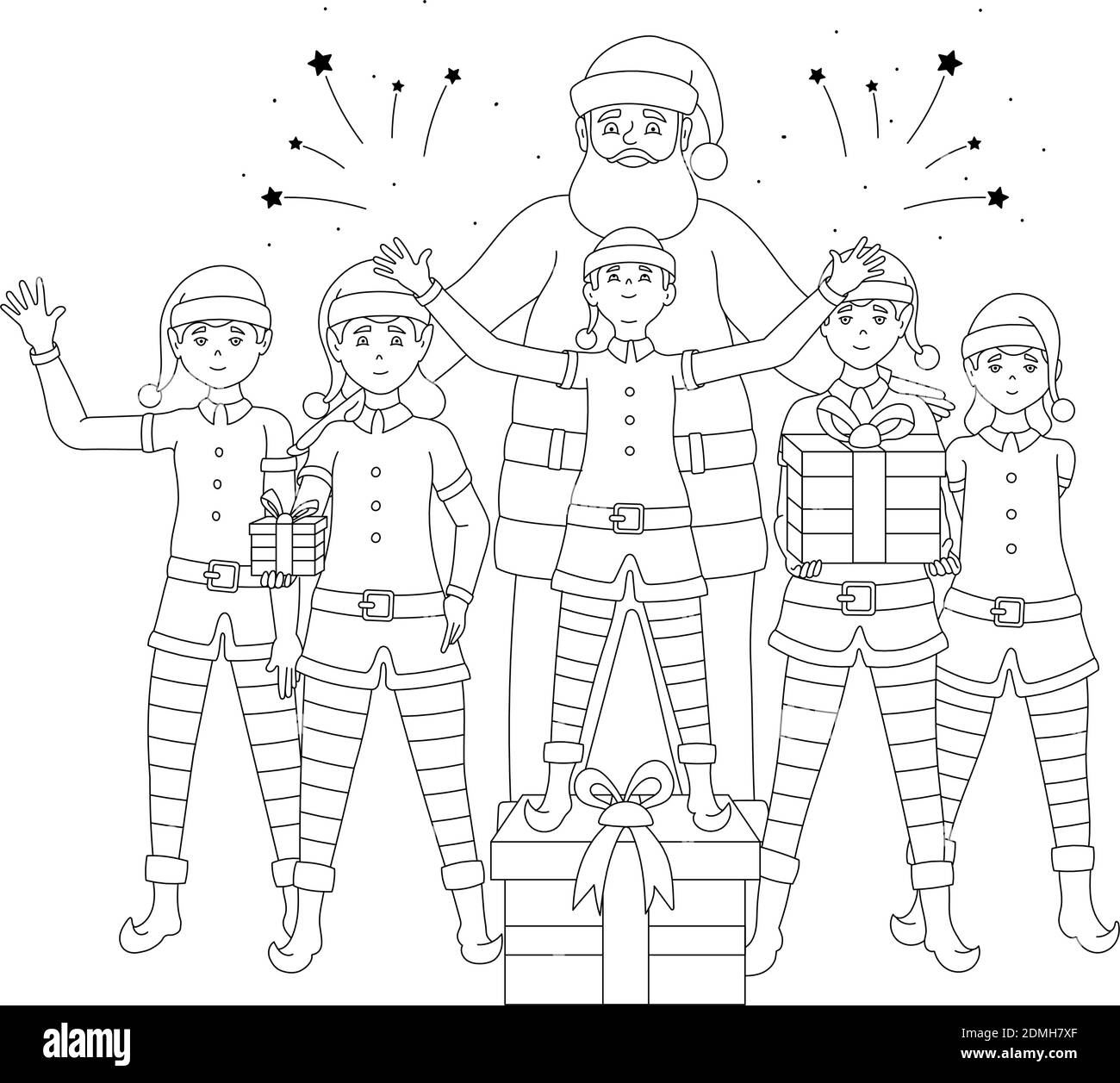 Cartoon elves Cut Out Stock Images & Pictures - Alamy
