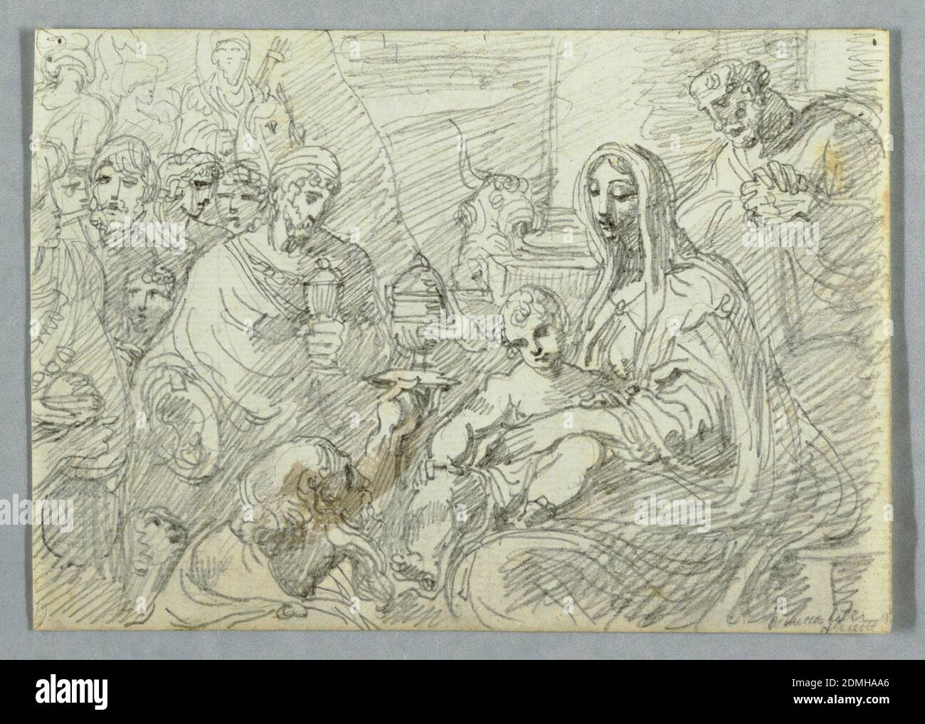 Adoration of the Magi study after Lodovico Carracci, Felice Giani ...