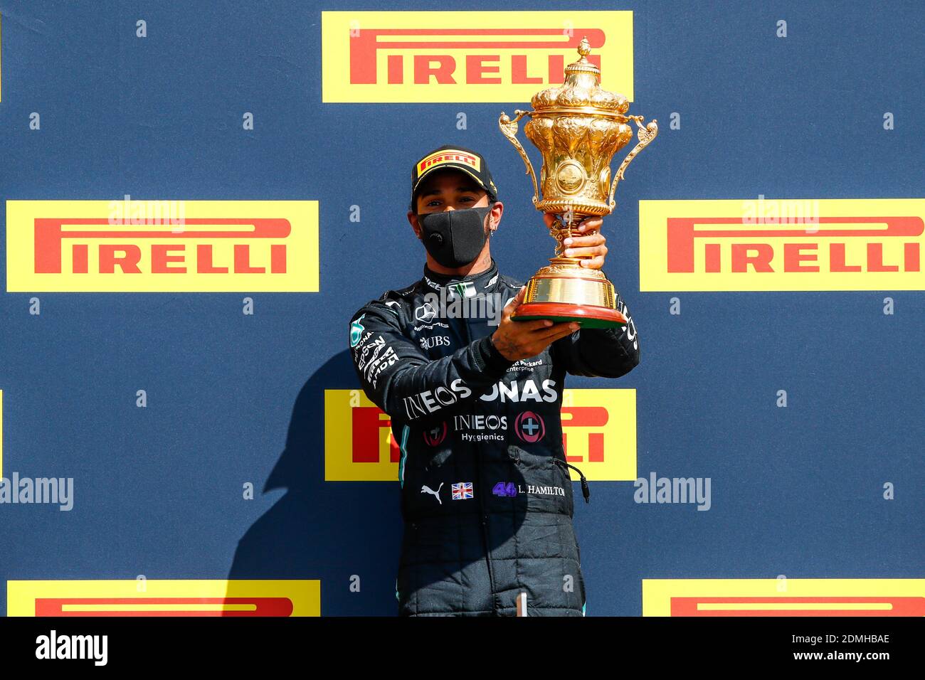 File photo dated 02-08-2020 of Race winner Lewis Hamilton of Mercedes ...