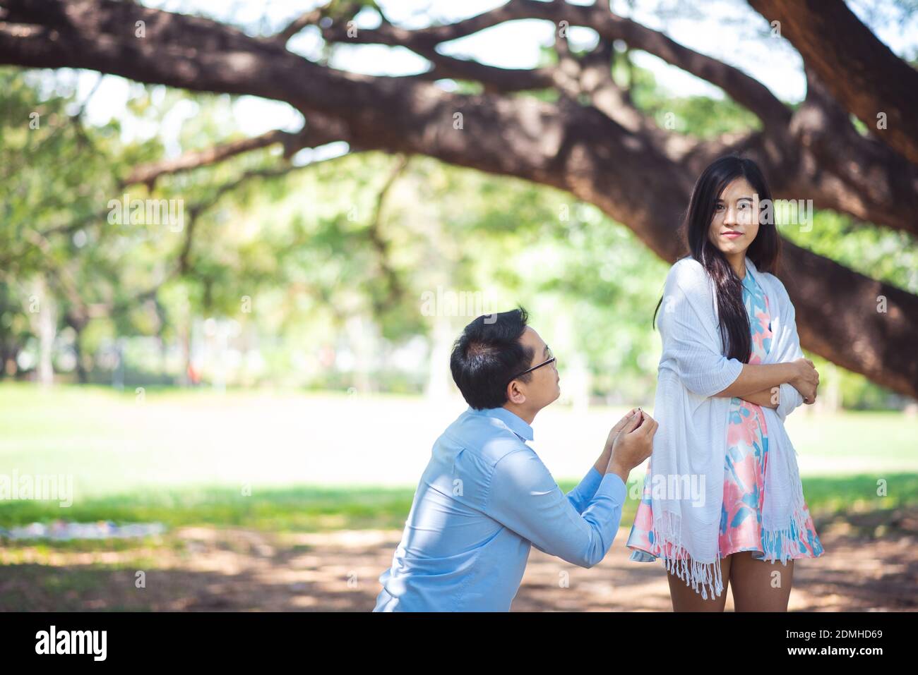 Two women pleading hi-res stock photography and images - Alamy