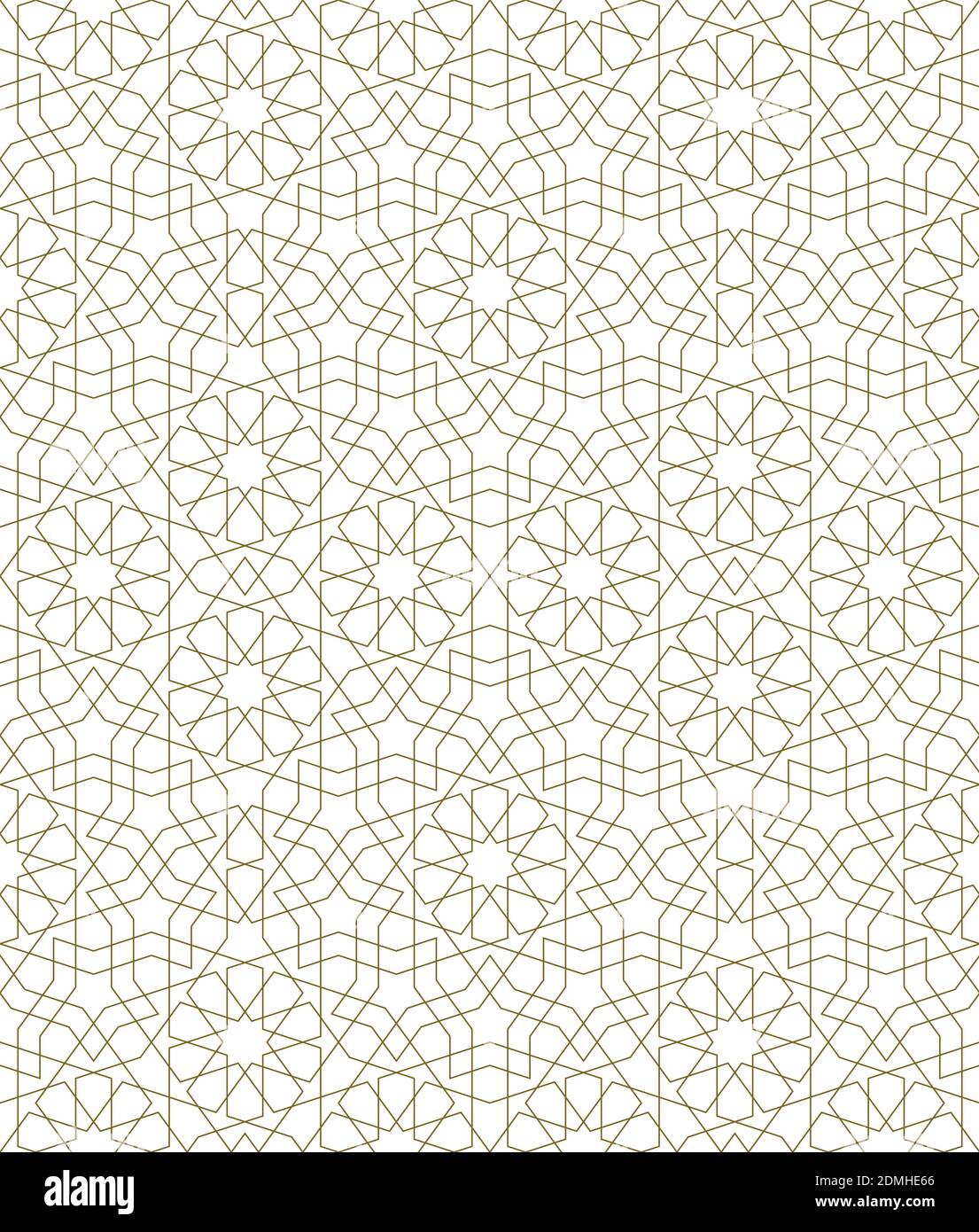 Background seamless pattern based on traditional islamic art.Brown ...