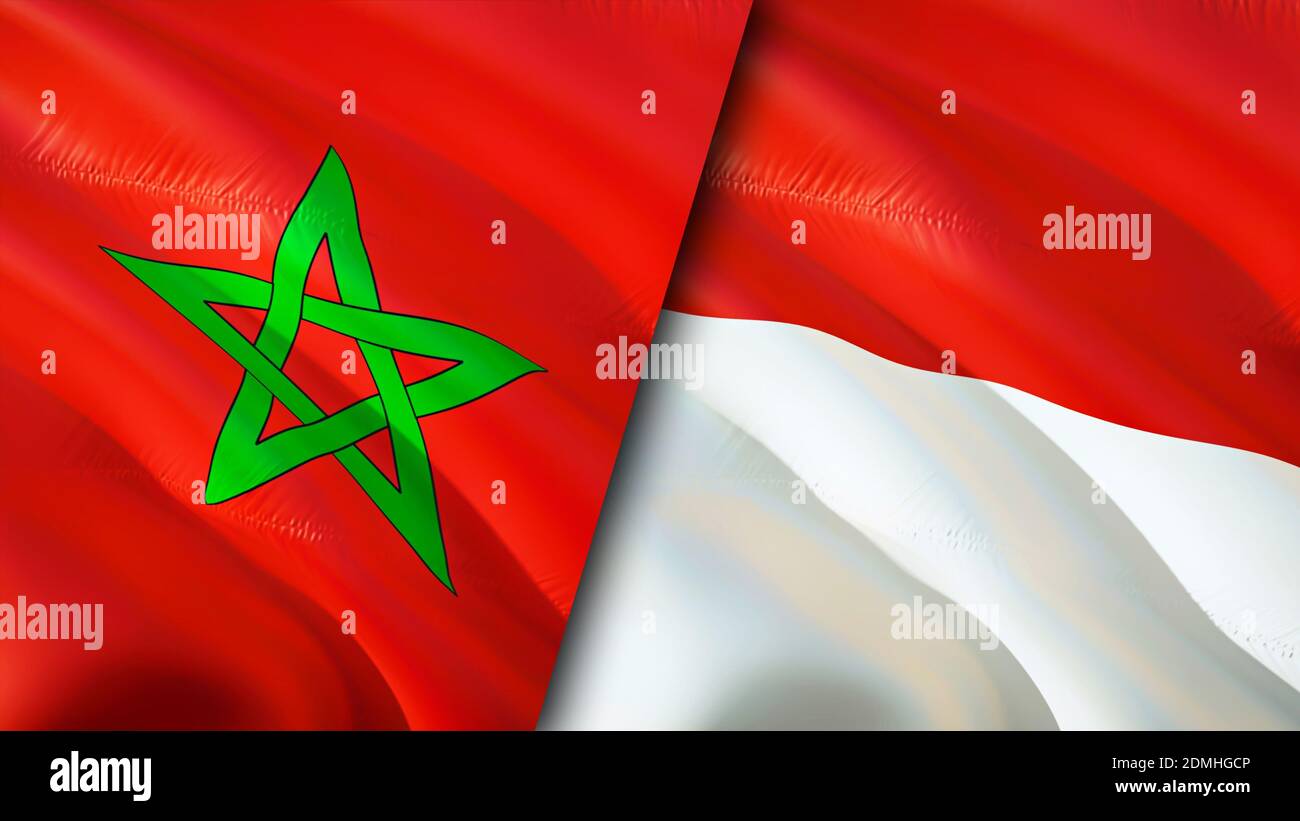 Morocco indonesia flag hi-res stock photography and images - Alamy