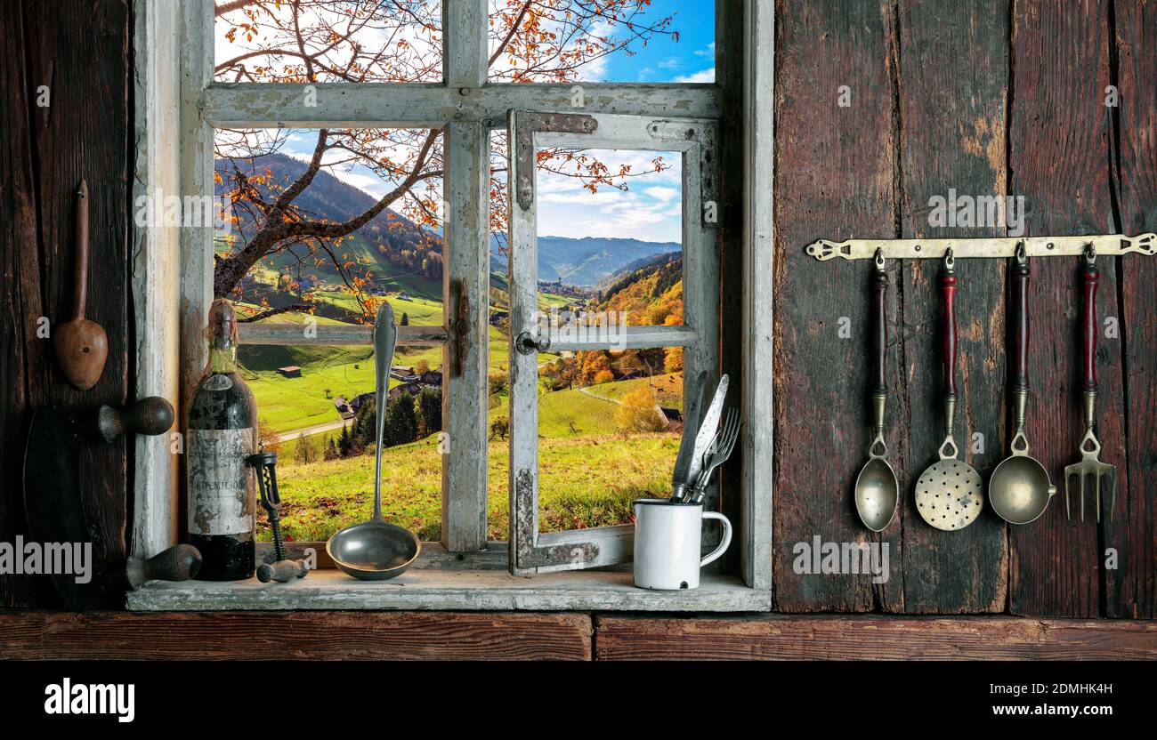 Rustic kitchen house hi-res stock photography and images - Alamy